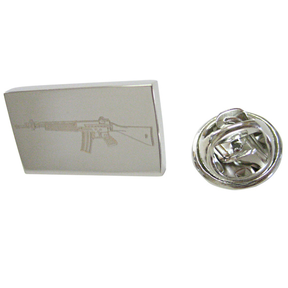 Kiola Designs | Accessories | Silver Toned Etched Ak47 Rifle Pendant ...